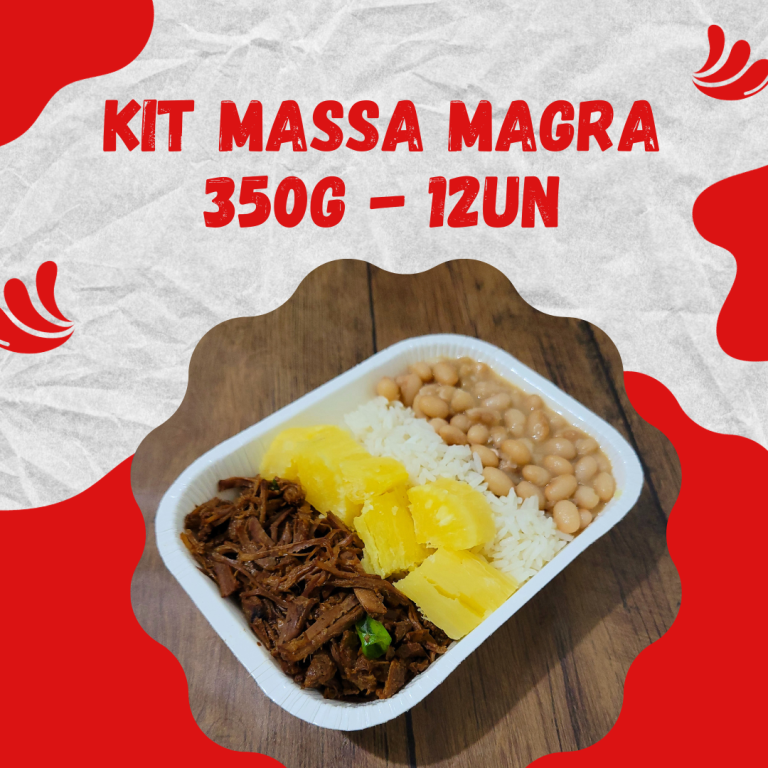 KIT MASSA MAGRA 12UN-(Carne+Frango)-350g - Pinotti Fit
